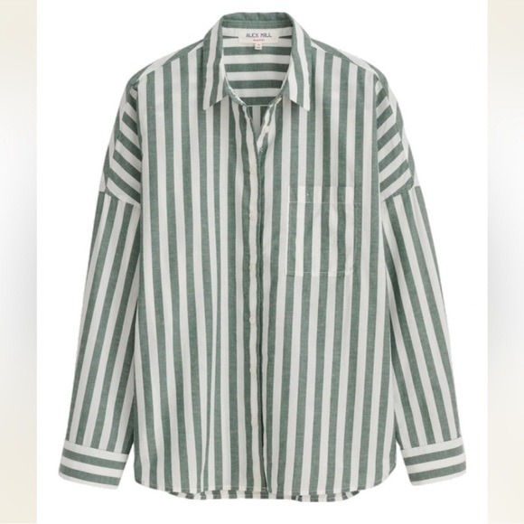 Alex Mill | Tops | Alex Mill Jo Shirt In Positano Stripe | Poshmark